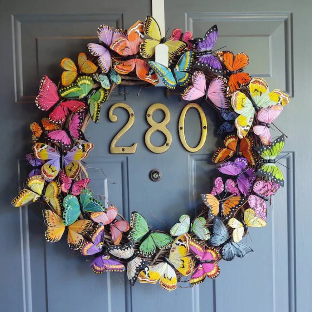 Lente Vlinder Kransen Decoratie Pasen Krans Opknop... – Vicedeal