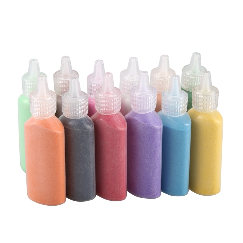 12 Pack Toy Scenic Sand Art painting in 12 Vivid C... – Grandado