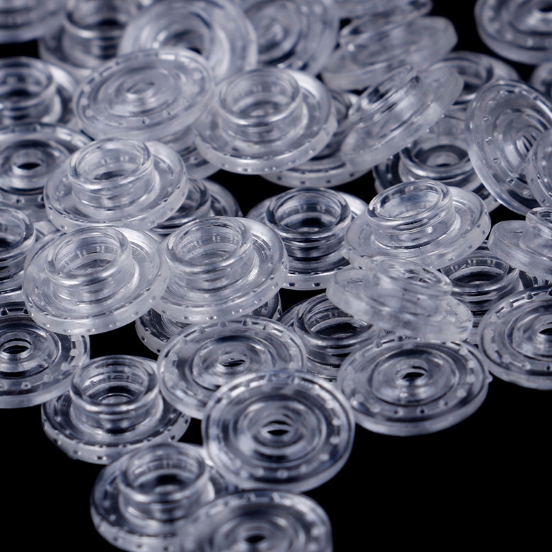 50 Set Clear KAM Resin Snap Buttons Plastic Snaps ... – Grandado