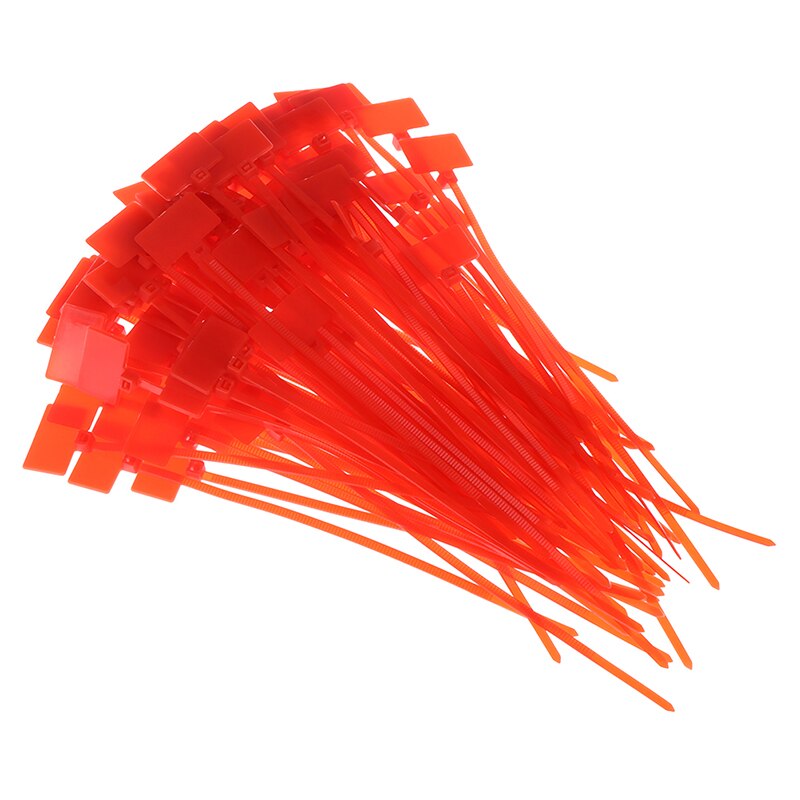 100 Pcs Mark 4*150 Mm Nylon Kabelbinders Tag Label... – Vicedeal