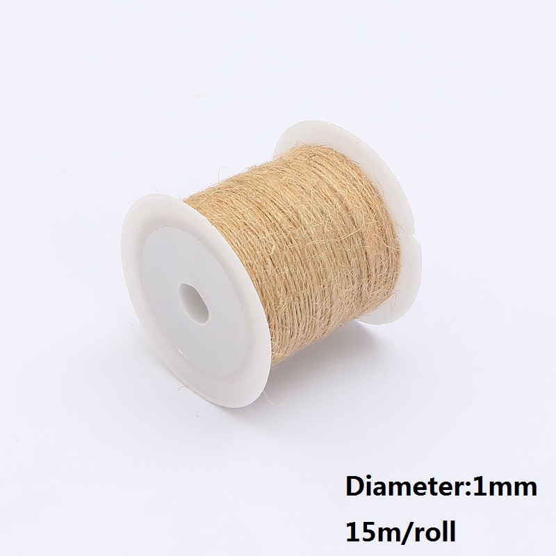 5-15M/Roll Natuurlijke Jute Touw Jute String Henne... – Grandado