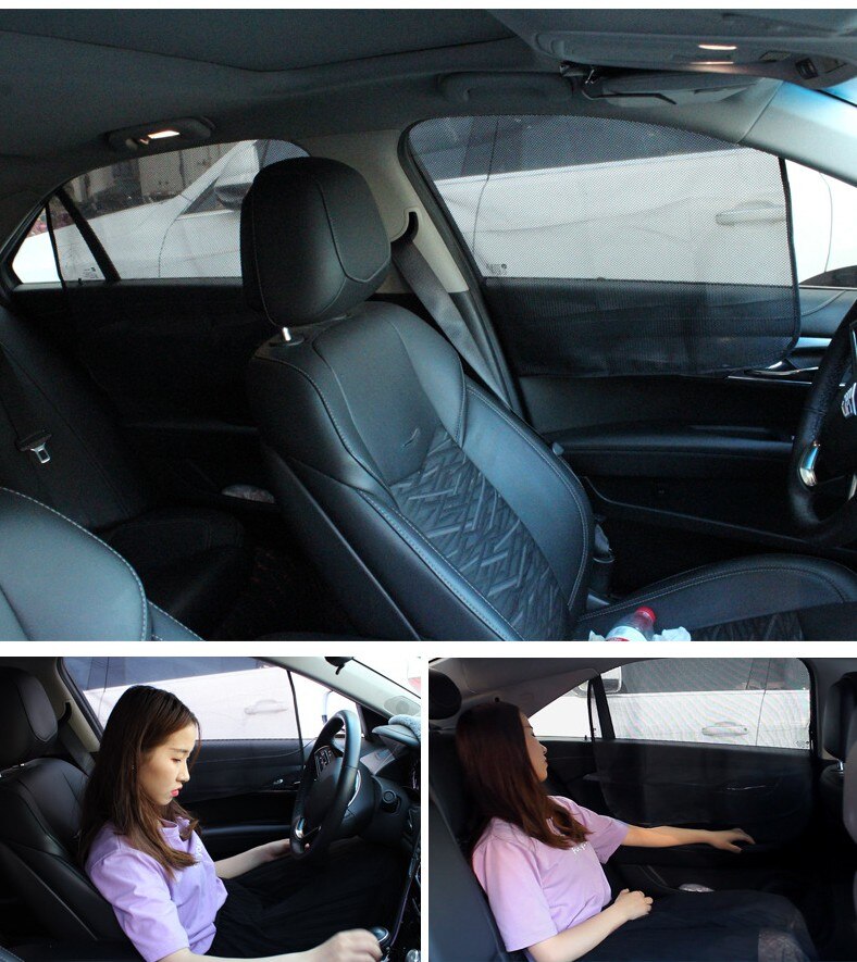 Magnetische Auto Zonnescherm Gordijn Voor En Achte... – Grandado