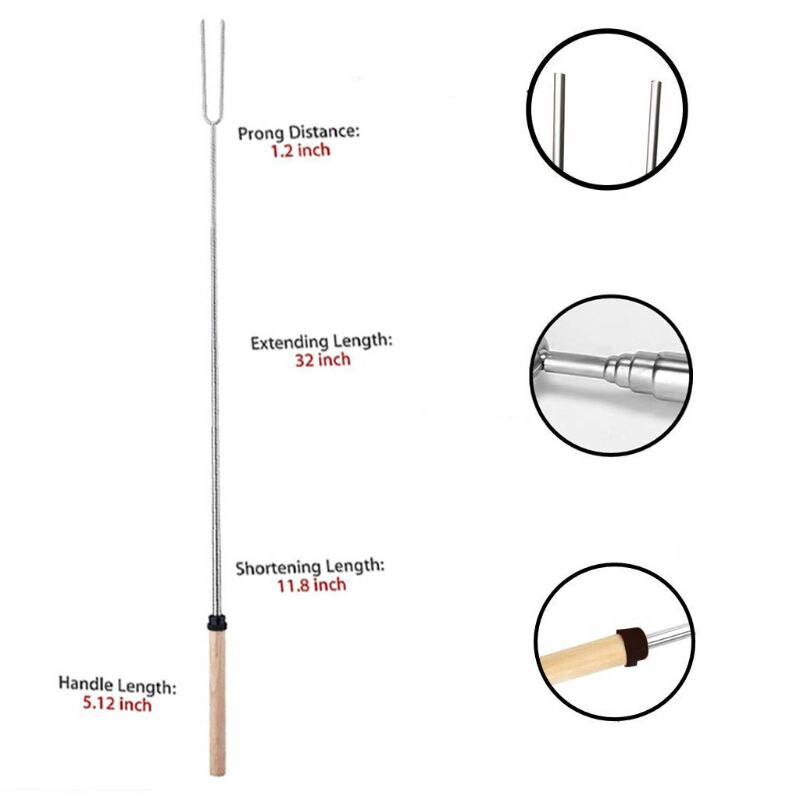 8 Pcs Marshmallow Roasting Sticks with Wooden Hand... – Grandado