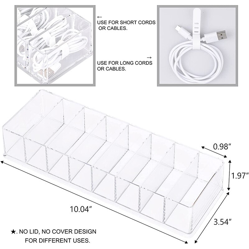 Cable Management Box with Lid and 10 Wire Ties Por... – Grandado
