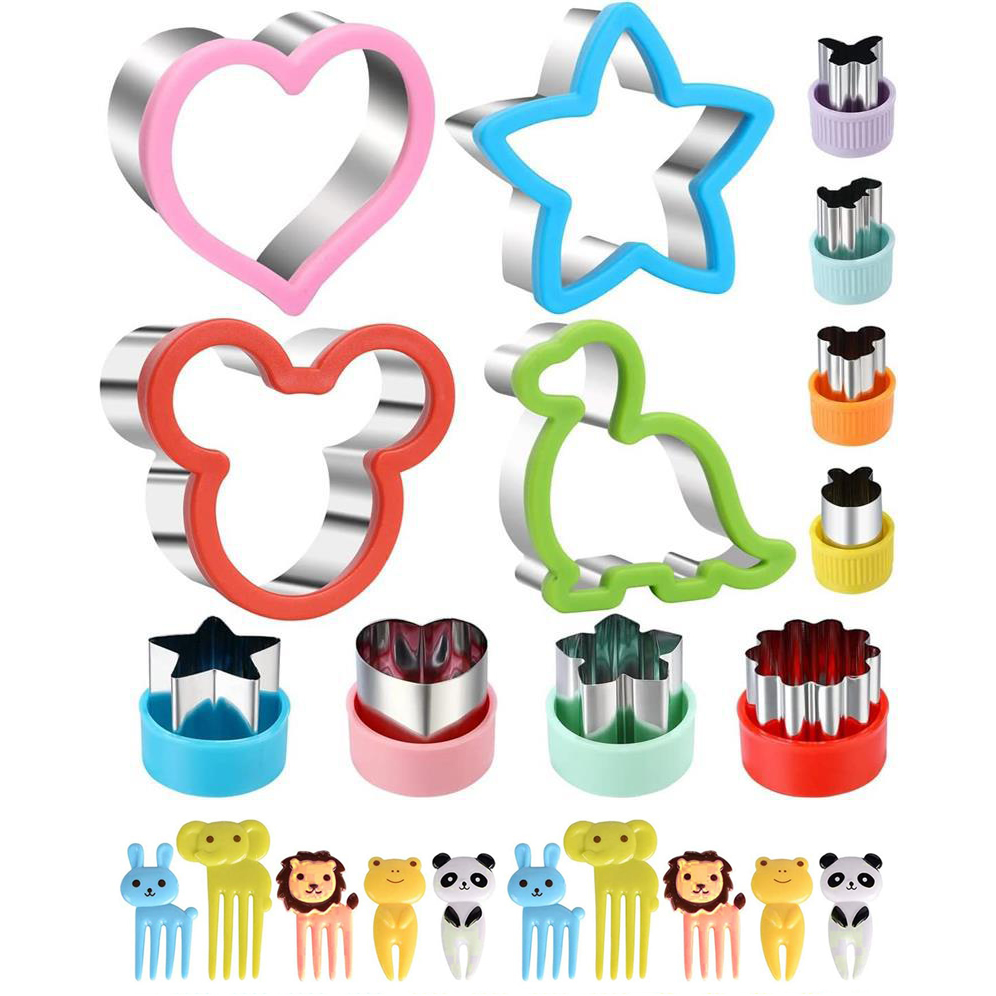 Sandwich Cutters Set for Children Food Cookie Brea... – Grandado