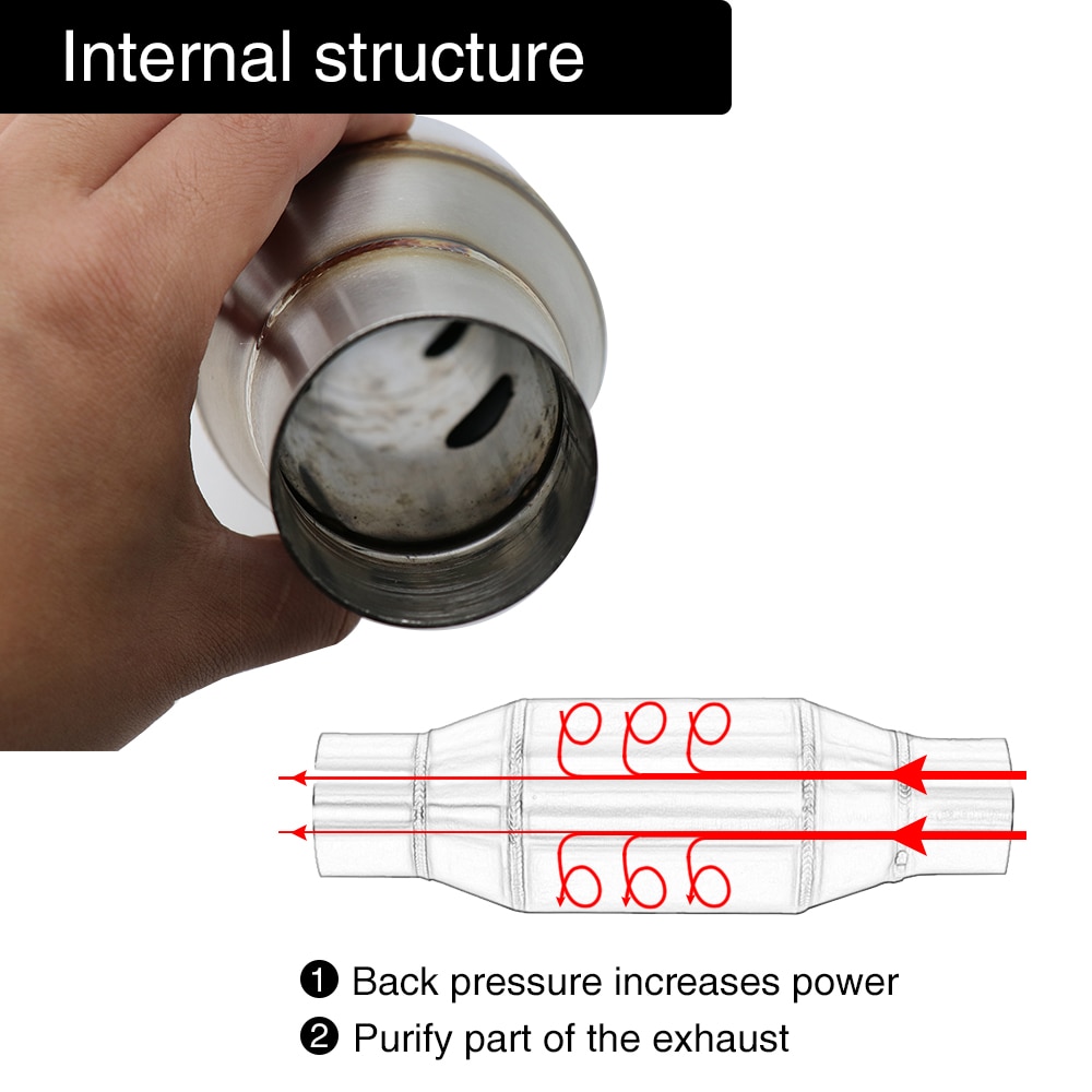 Zsdtrp universal motorcykel avgaskatalysator mittr... – Grandado
