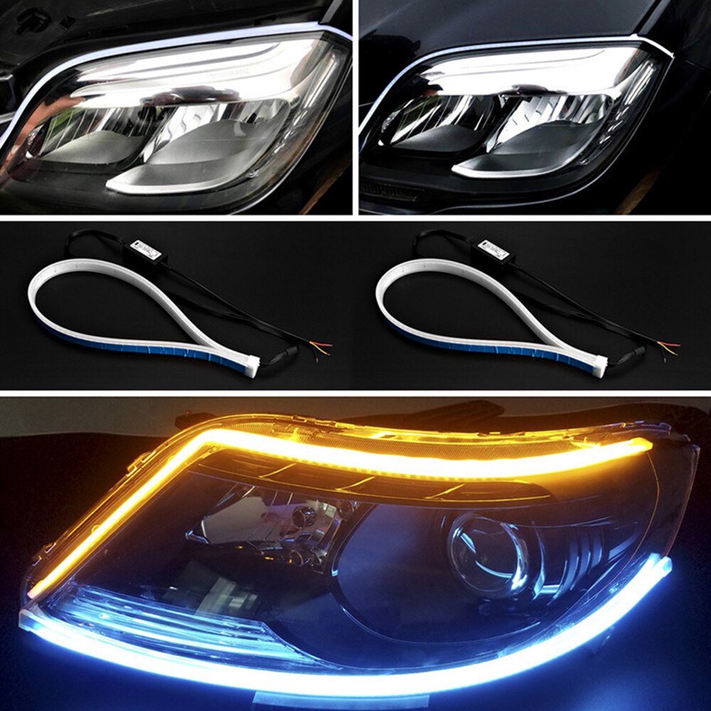 2pcs 30cm 45cm 60cm DRL Flexible LED Tube Style Br... – Grandado