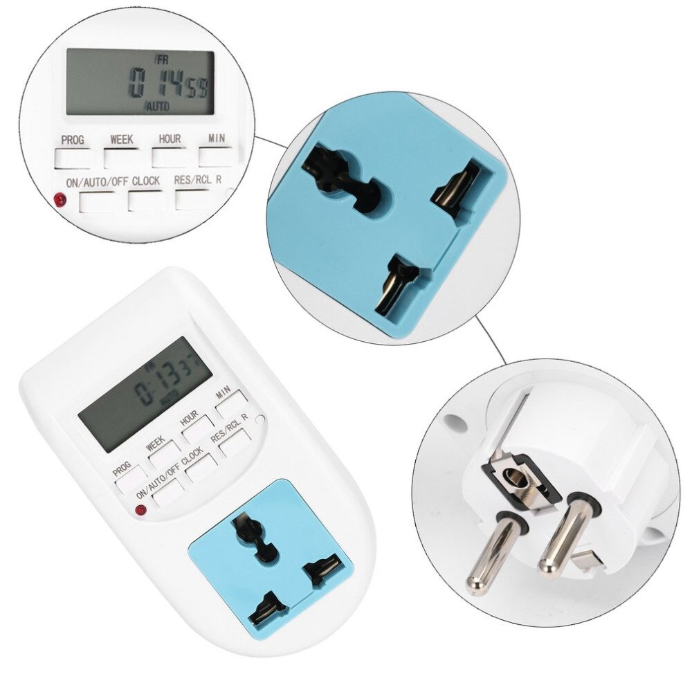 EU Plug Energiebesparende Timer Programmeerbare El... – Vicedeal