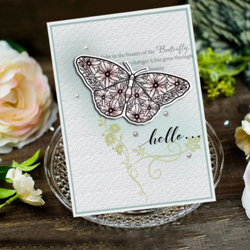 Panalisacraft Big Butterfly Stamp Transparent Clea... – Grandado