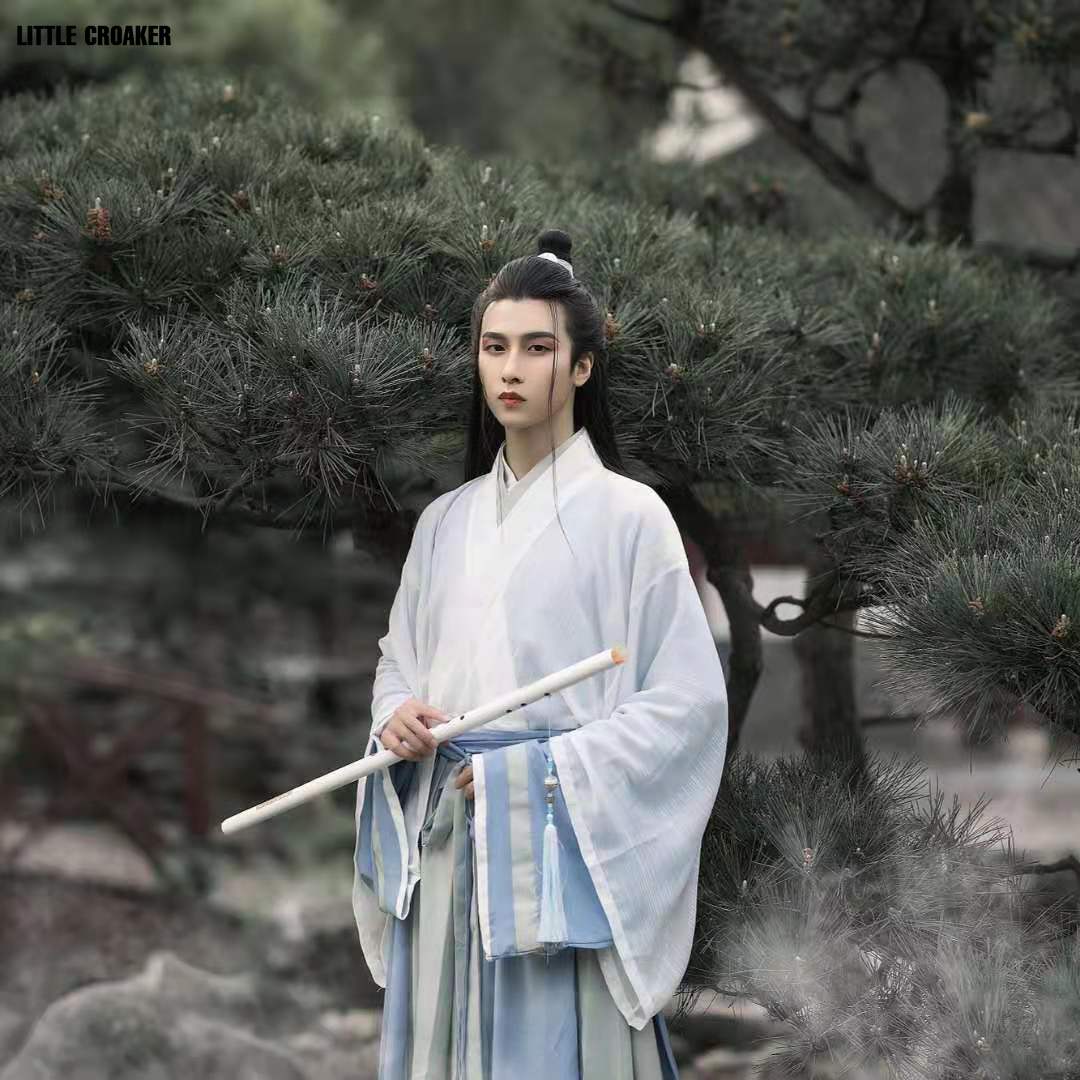 Men Ancient Chinese Style Hanfu Round Neck Long Ro... – Grandado