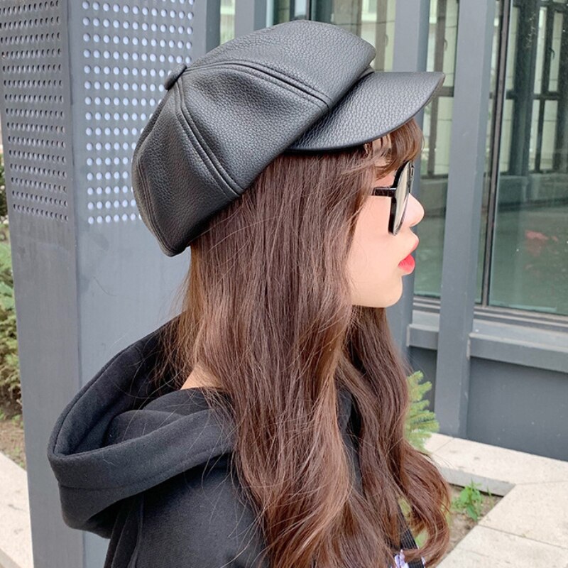 HT2626 Autumn Winter Hats for Women Solid Women Be... – Grandado