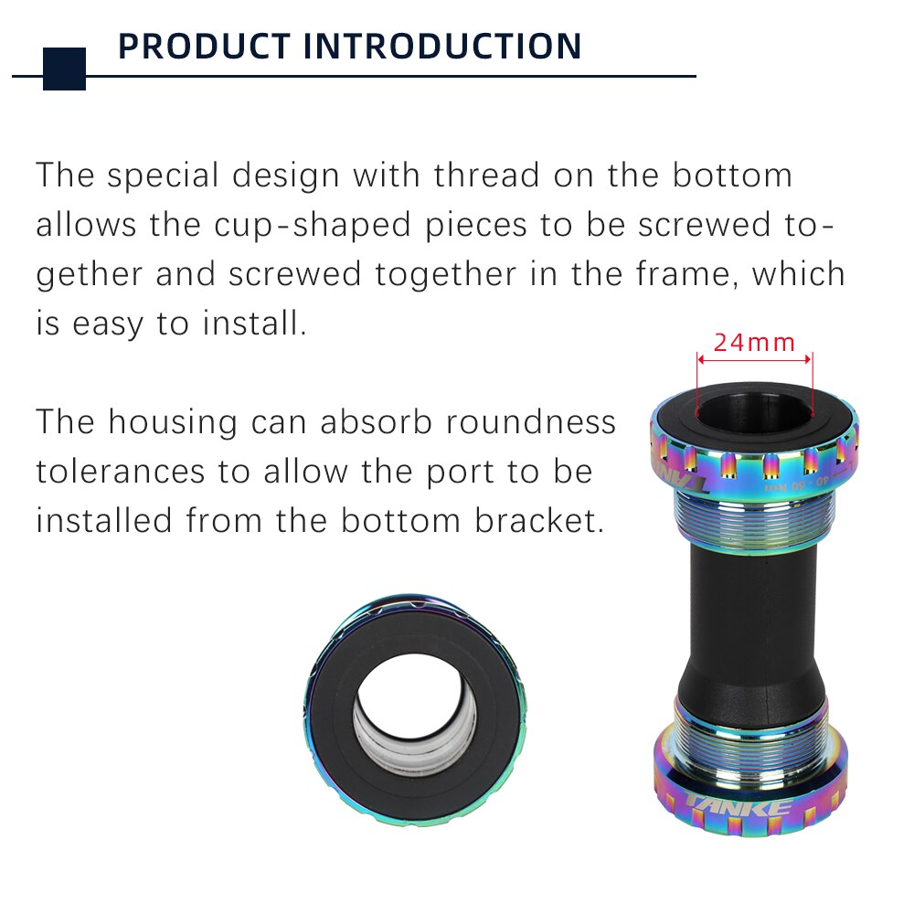 Colorful Bicycle Bottom Bracket BB68 BSA68 bsa73 M... – Grandado