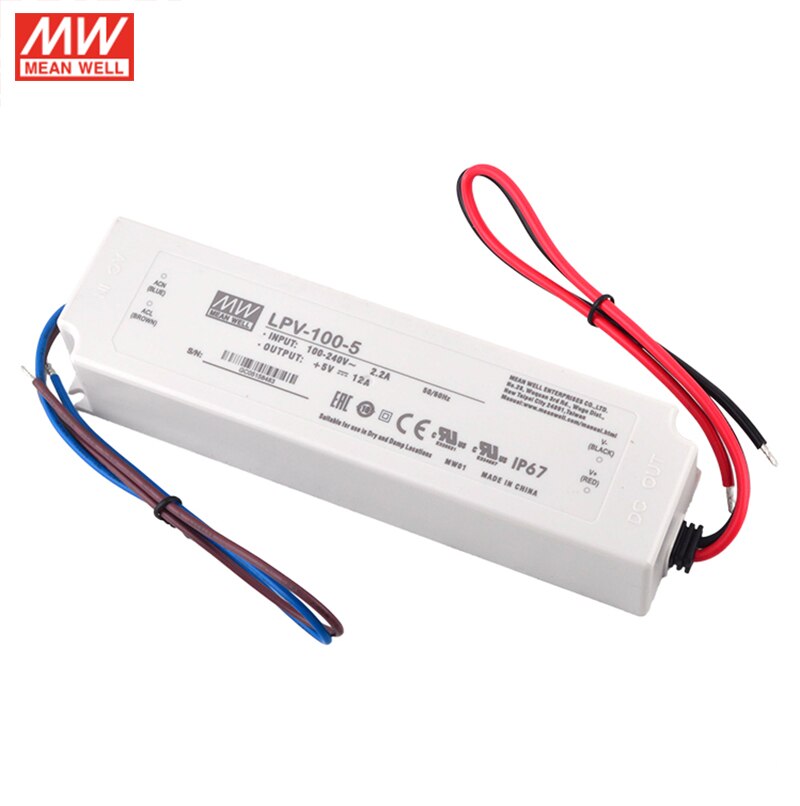 LPV-100 MEAN WELL LED driver 5V 12V 15V 24V 36V 48... – Vicedeal