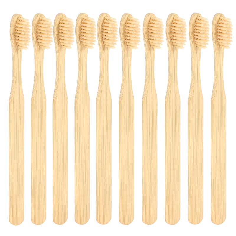 10PCS Environmentally Wood Bamboo Toothbrush Bambo... – Grandado