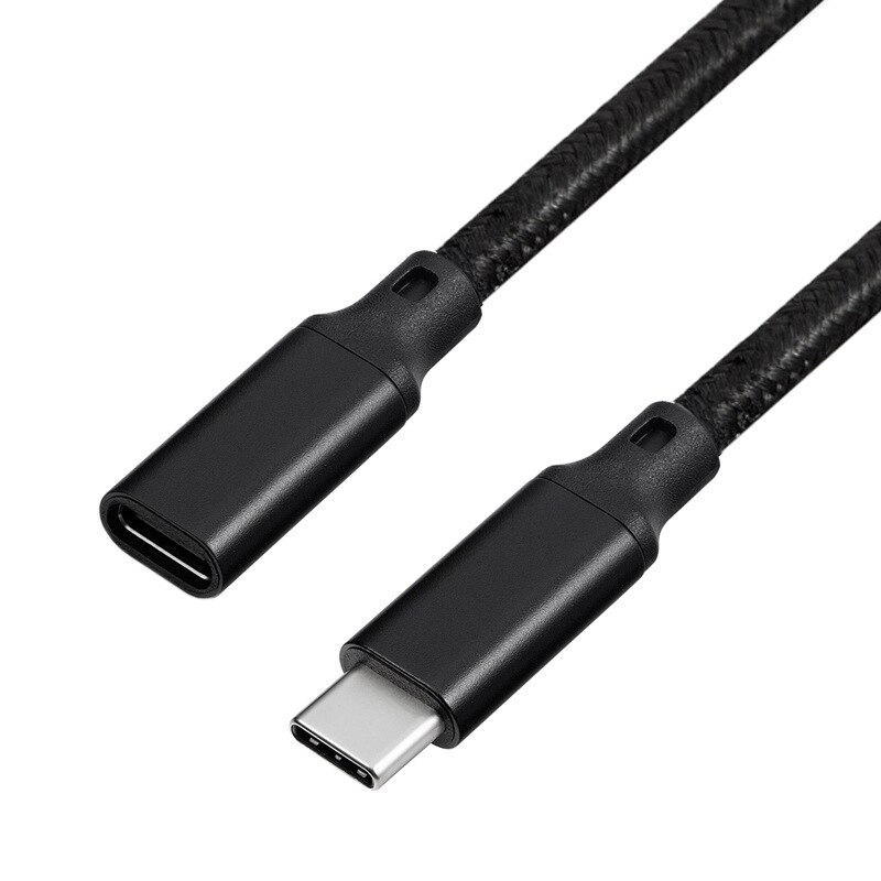 100W PD 5A USB3.1 Type-C Braided Extension Cable 4... – Grandado