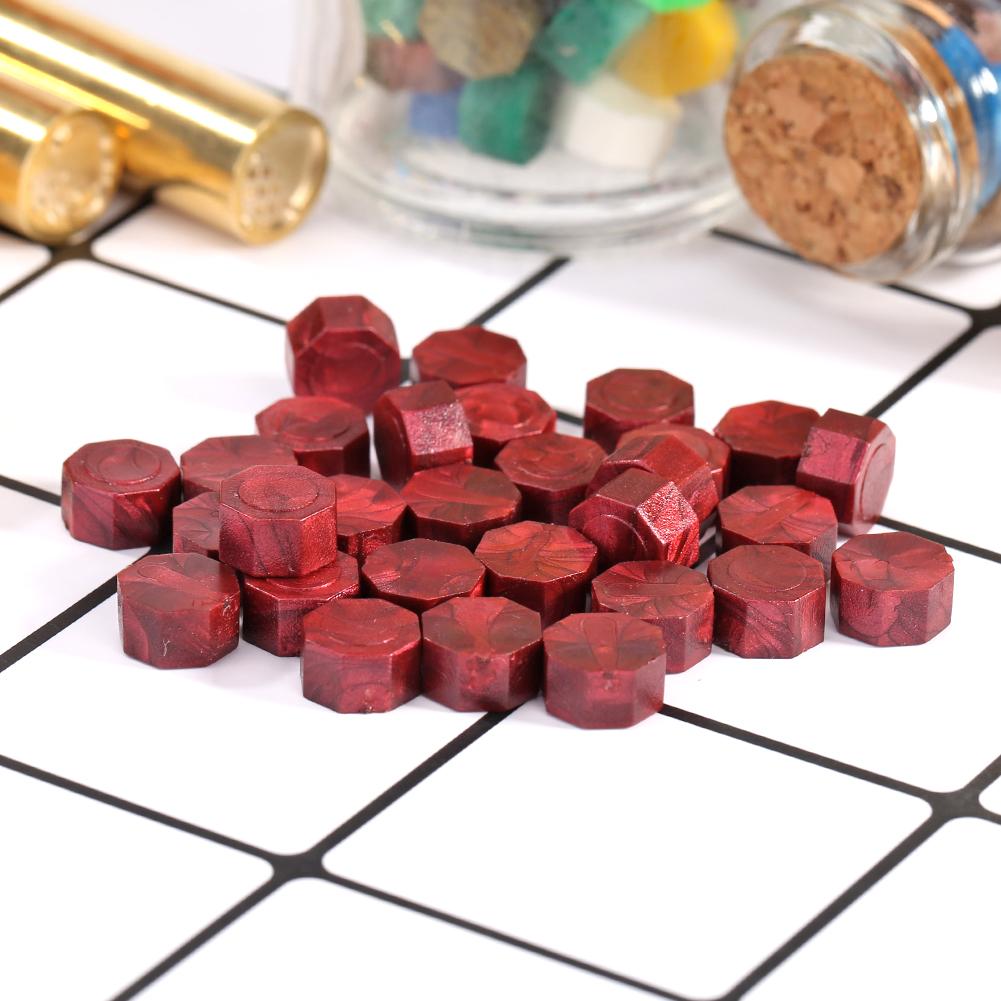 100pcs Vintage Sealing Wax Octagon Tablet Pill Ret... – Grandado
