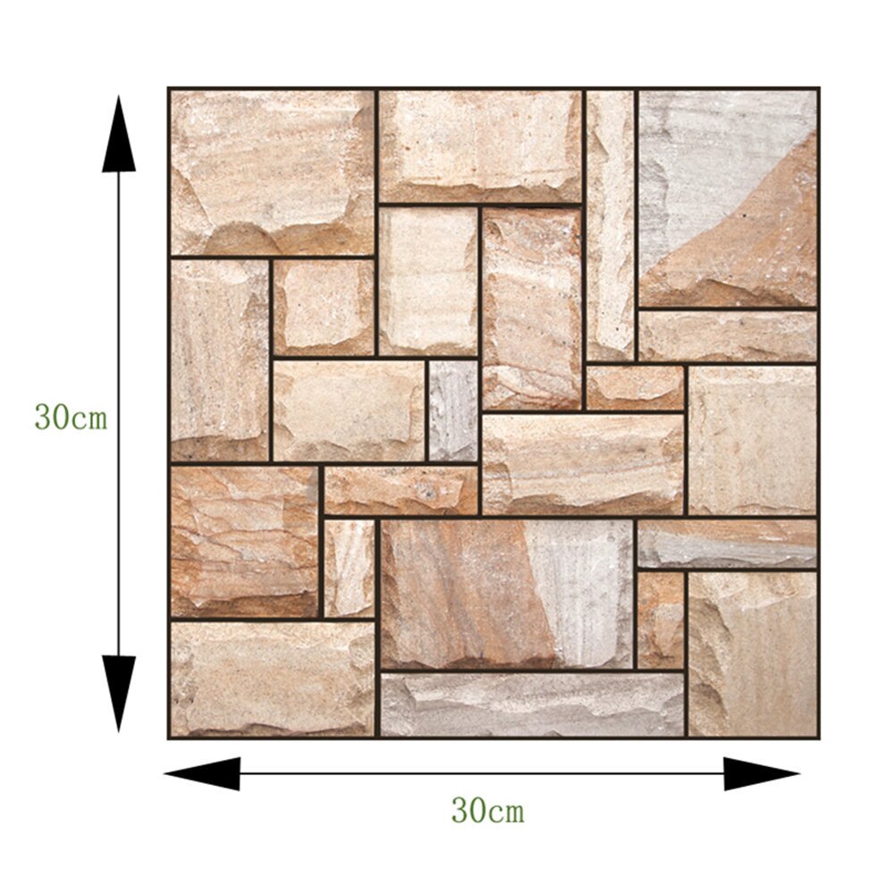 3D Wallpaper Wall Sticker Wall Decor Embossed Bric... – Grandado