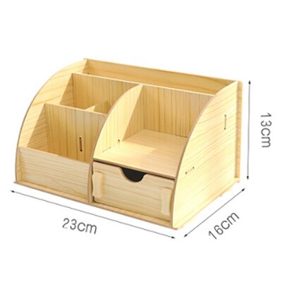 Wooden Desktop Organizer for Books Makeup Sundries... – Vicedeal