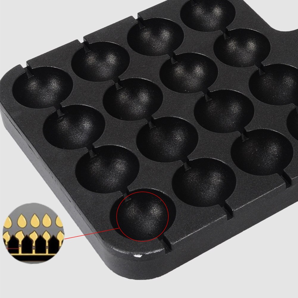 16 Holes Cooking Tool Cast Aluminum Restaurant Kit... – Grandado