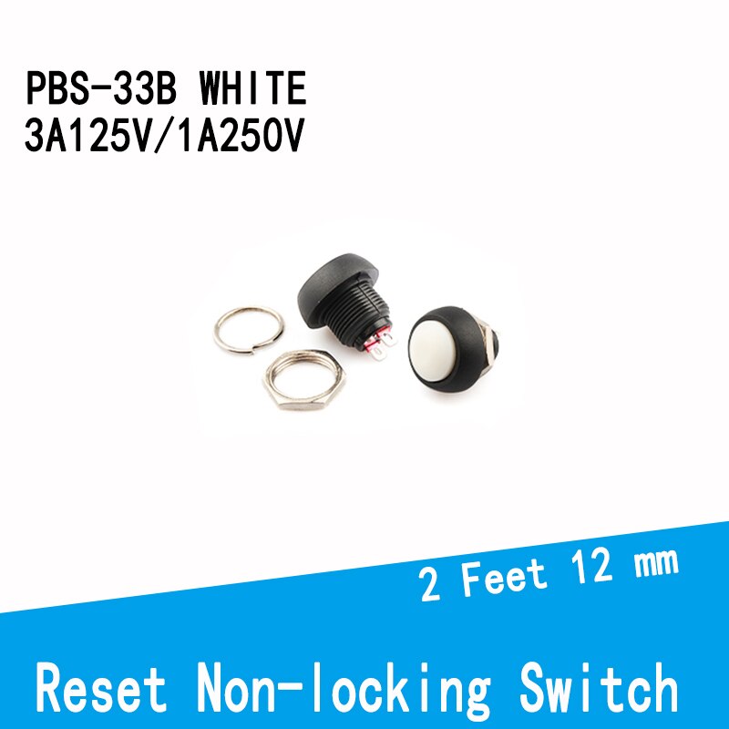 5 Stks/partij PBS-33B 2Pin Mini Schakelaar 12Mm 1A... – Grandado