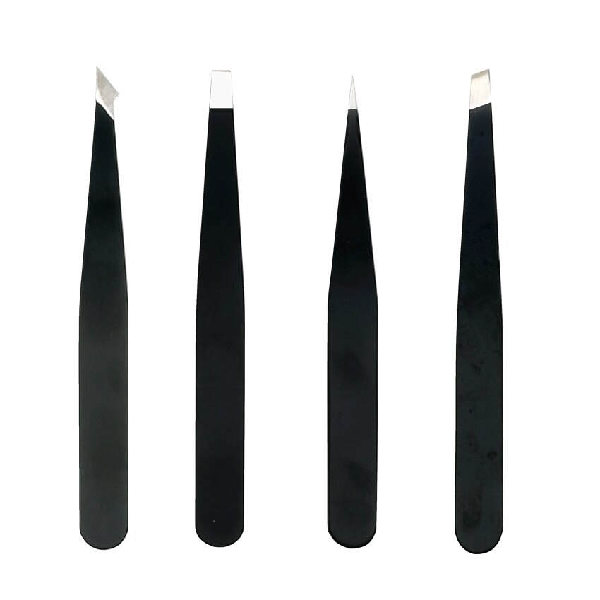 Sylyne 4pcs stainless steel eyelash tweezers tools... – Grandado