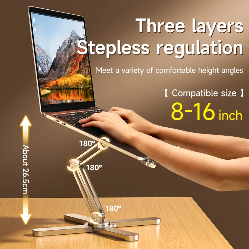 Laptop Stand with 360 Rotating Base, Computer Note... – Grandado