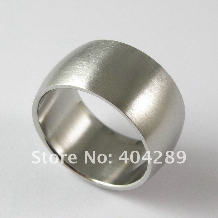 12mm Stainless Steel Super Wide Ring Thumb Arc Mat... – Vicedeal