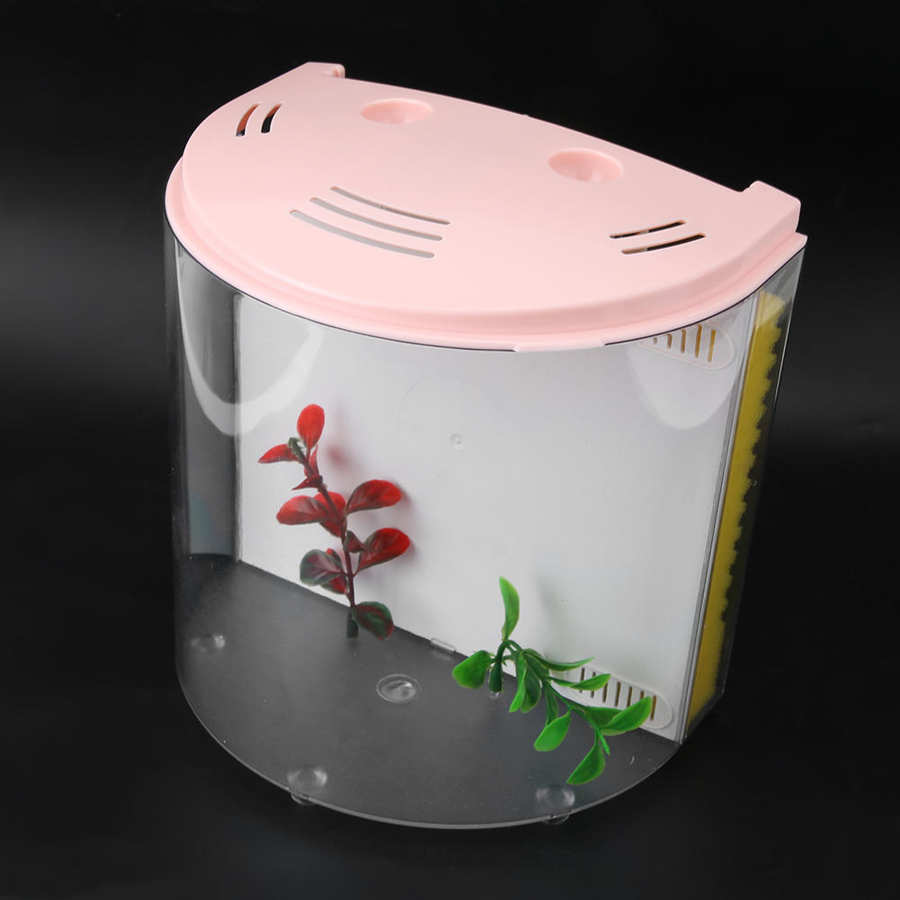 Tabletop fish tank USB Mini half-moon shaped acryl... – Vicedeal