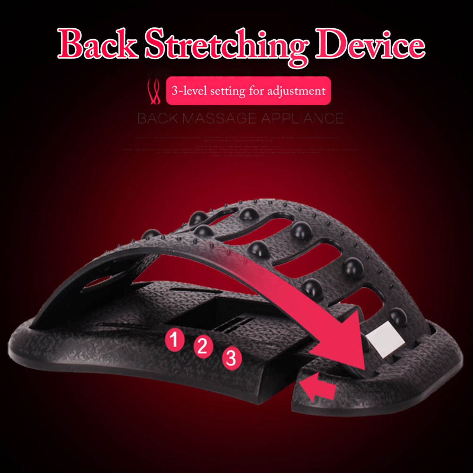 3-Niveau Instelling Back Massager Brancard Fitness... – Vicedeal