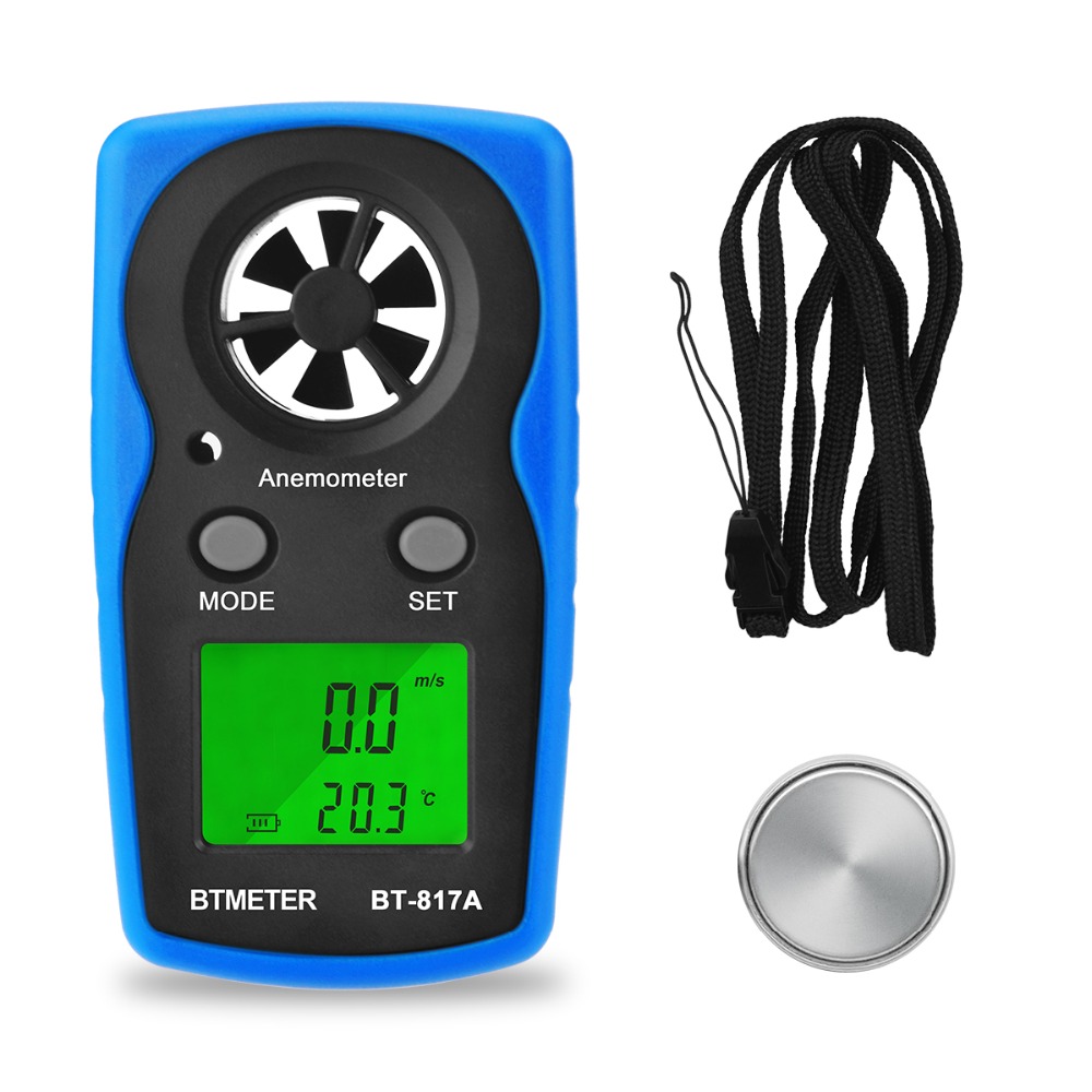 BT-817A Wind Speed Meter Handheld Anemometer Digit... – Vicedeal