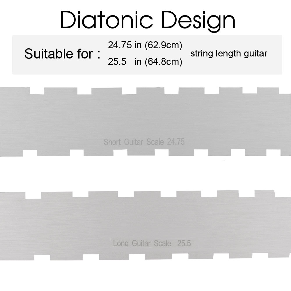 Guitar Fretboard Frets Neck Notched Ruler Straight... – Grandado