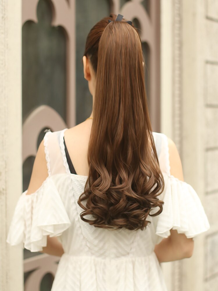 XUANGUANG Lange Paardenstaart Synthetisch Krullend... – Vicedeal