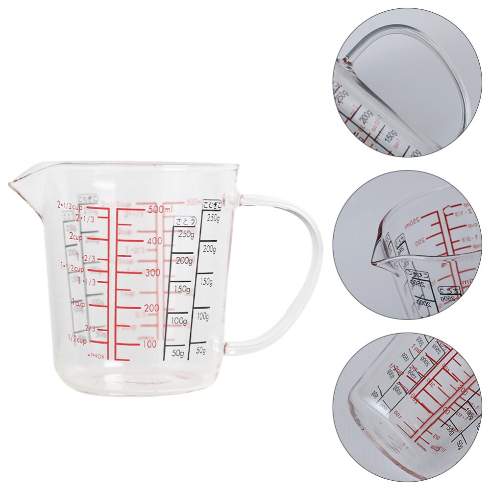 1 Pc 500ml Practical Measure Cup Portable Cup with... – Grandado