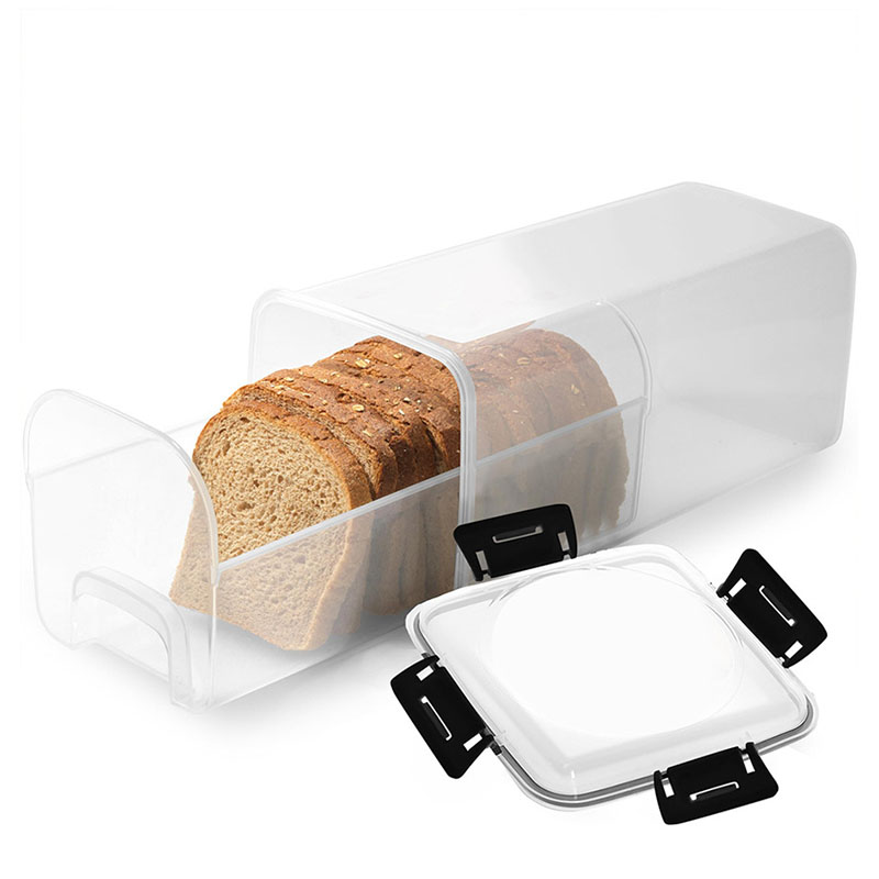 Plastic Bread Box with Sealing Lid and Tray, Bread... – Vicedeal