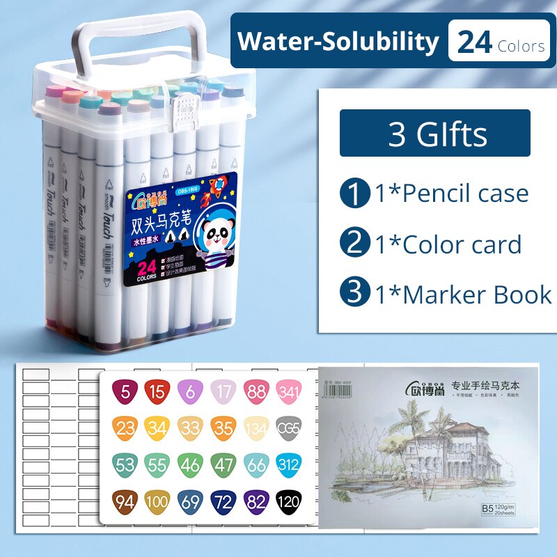 24/36/48/60/80/120 Double Headed Dual Tip Washable... – Grandado