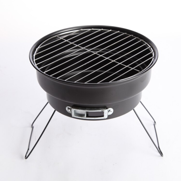 Mini Portable Grill Outdoor Round Folding Barbecue... – Grandado