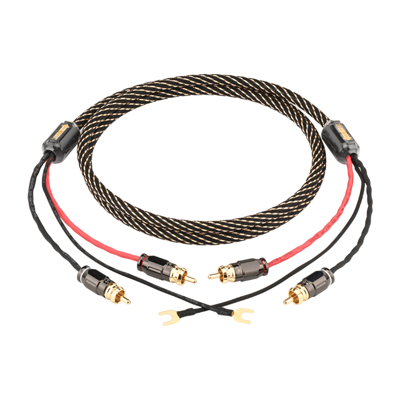 Canare 6N OFC HiFi Audio 2RCA Cable with Ground Wi... – Grandado