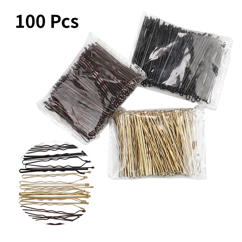 100 Stks/set 4 Kleuren 5/6Cm Haar Clip U-Vormige H... – Grandado
