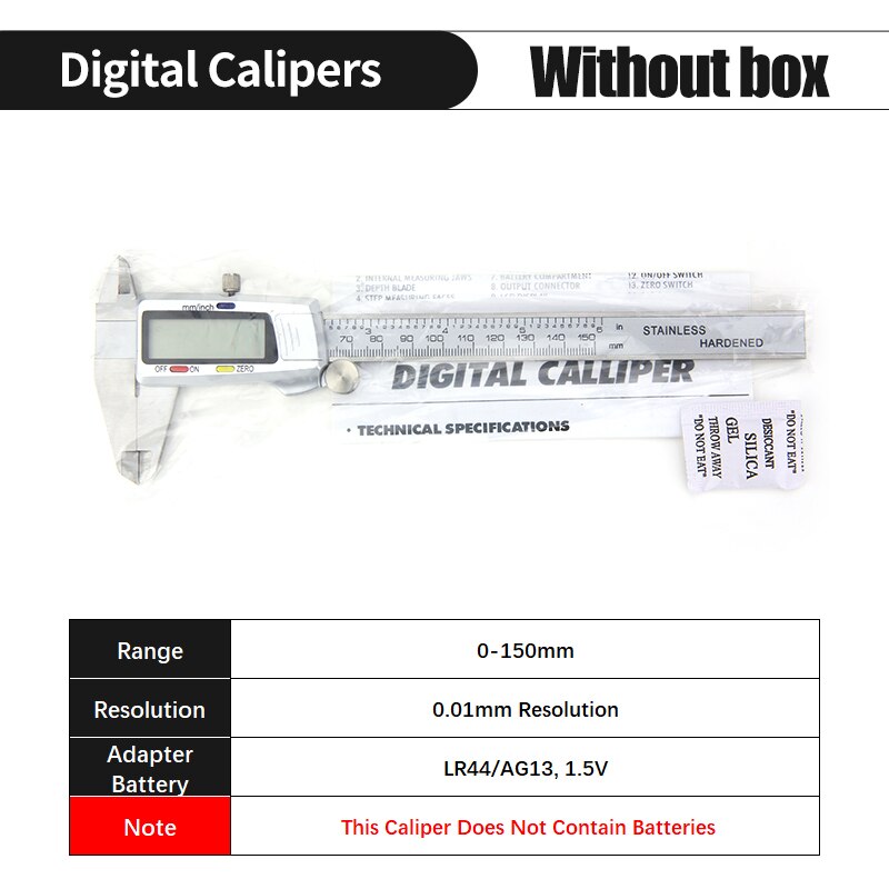 SQ Electronic Digital Caliper Metal Stainless Stee... – Grandado