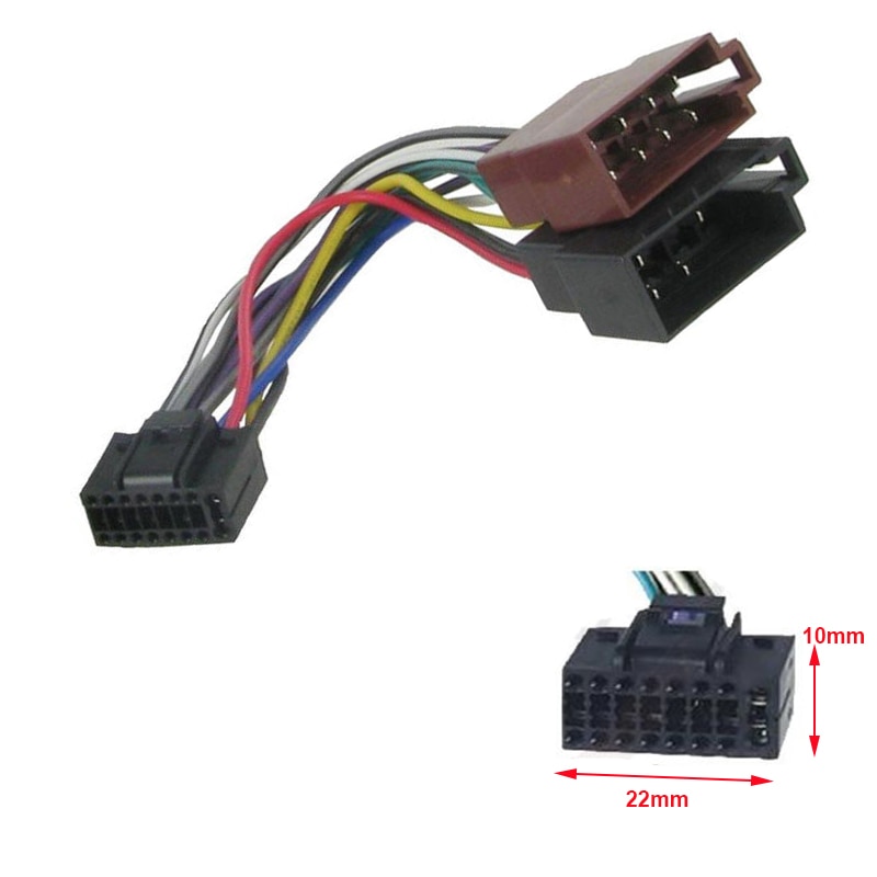 Auto Radio ISO Kabelboom Adapter Kabel 16 Pin voor... – Vicedeal