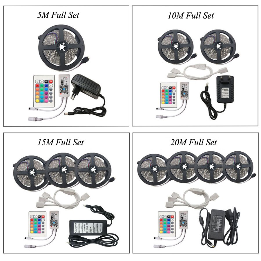 WIFI IR LED Streifen Wasserdicht 5M 15M 20M RGB LE... – Grandado