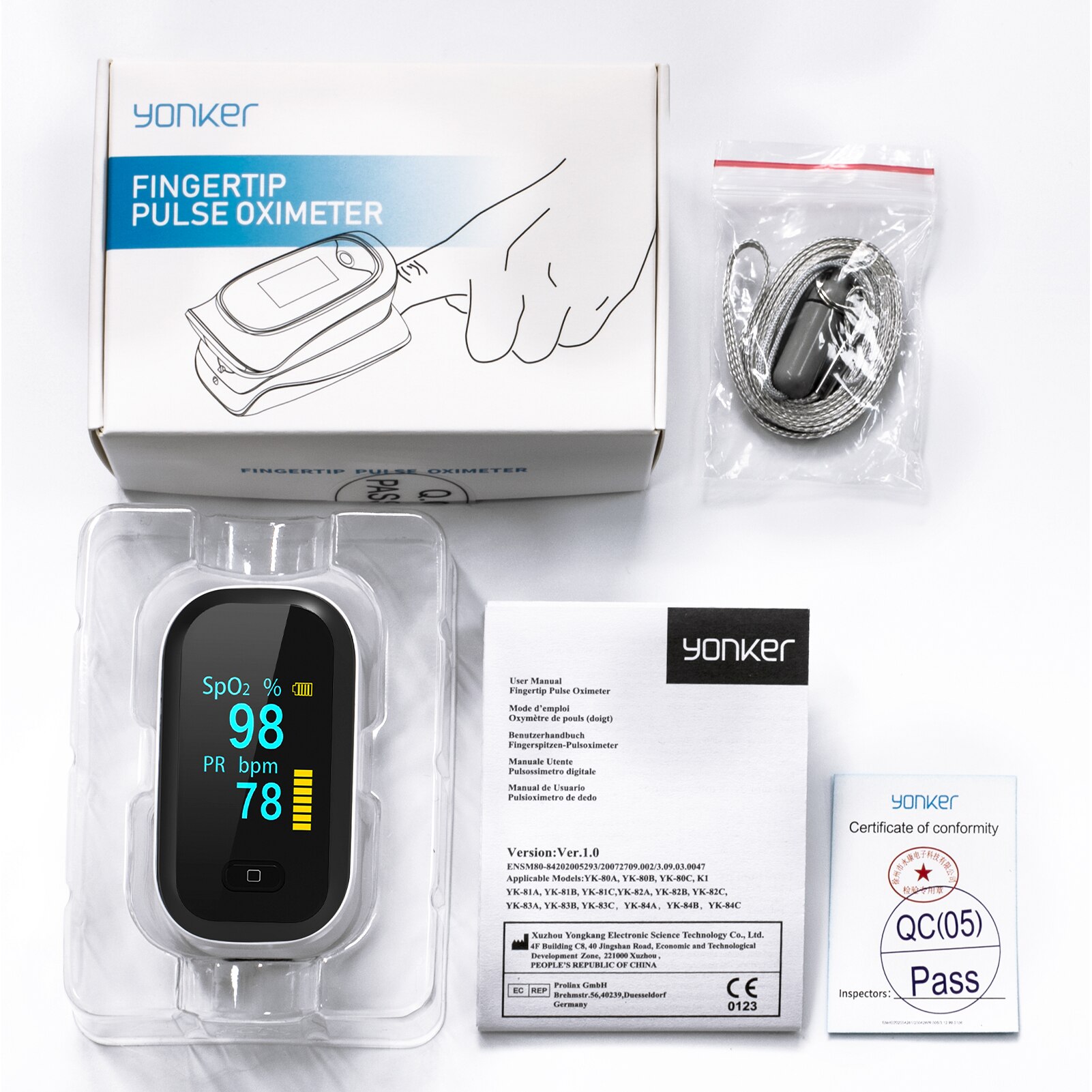 OLED Pulse Oximeter Oximetro de dedo Digital SPO2 ... – Grandado
