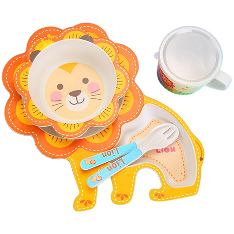 Baby Tableware Cartoon Children Feeding Dishes Kid... – Grandado