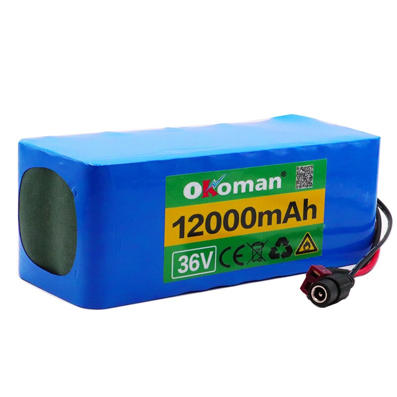 10S4P 36v 12Ah battery 18650 lithium battery pack ... – Grandado