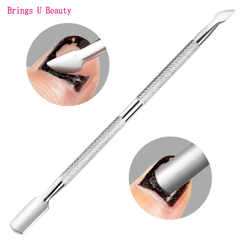 1 Pc Rvs Cuticle Remover Pusher Met Lepel Vorm Gri... – Vicedeal