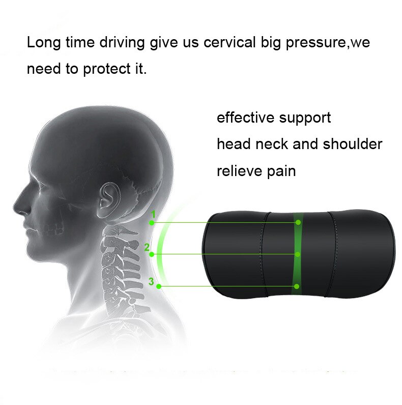 SEEONKA Car Seat Lumbar Support Headrest Neck Pill... – Grandado