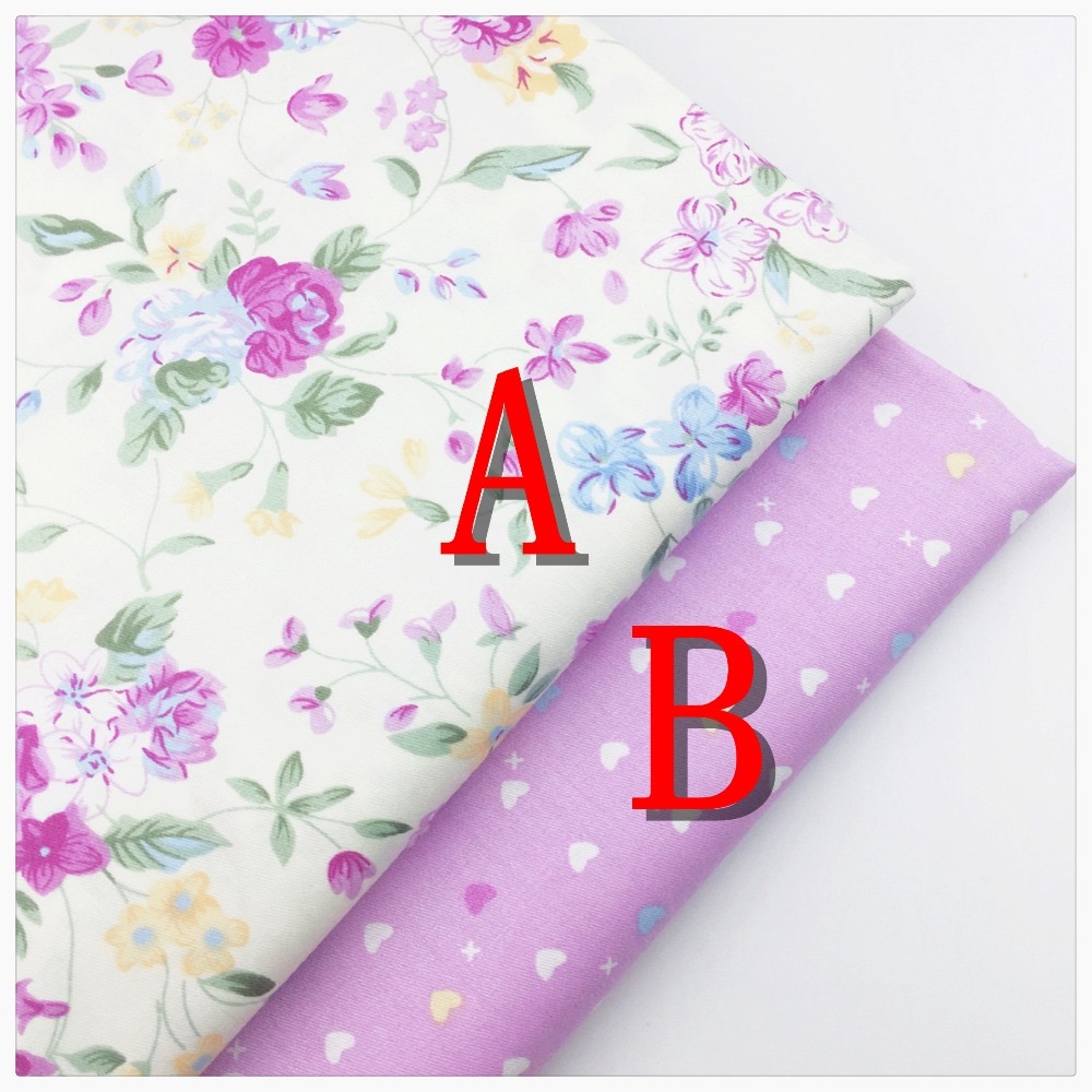 Purple Diy cotton fabric tissue an meter tecido fo... – Grandado