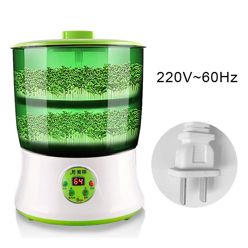 220V Green Seeds Automatic Bean Sprouter Growing A... – Grandado