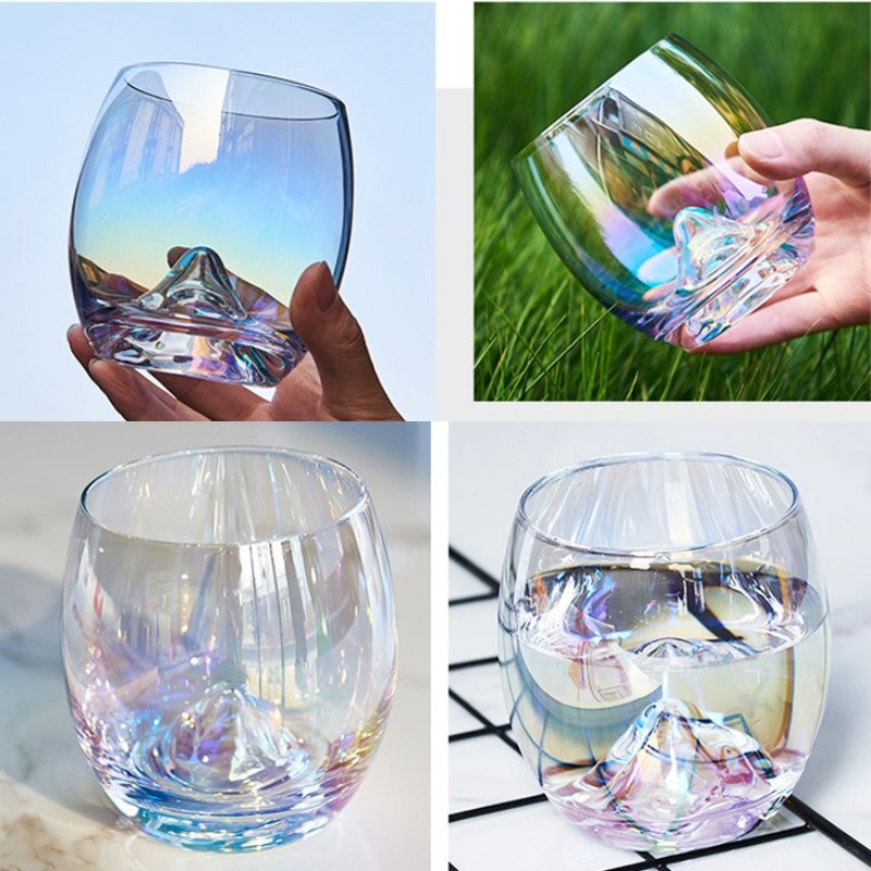 Ins Glass Mugs Cup Colorfull Teardrop Crystal Wine... – Grandado