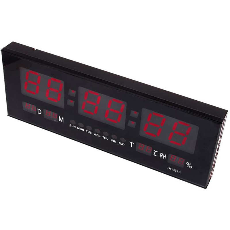 Large Digital LED Alarm Calendar Clock Jumbo Displ... – Grandado